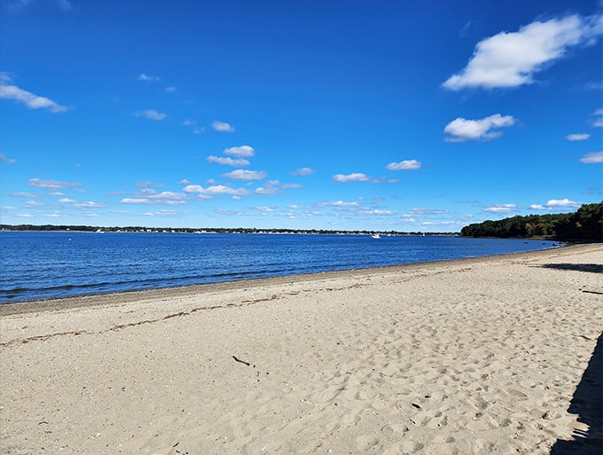 Beach therapy, Rhode Island style: The calm waters and clean sand of Goddard's beach offer a peaceful alternative to the state's more crowded coastal hotspots.