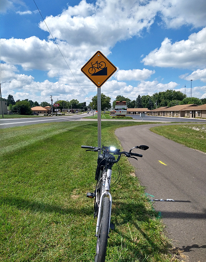 The Fishing Line Trail beckons cyclists with its smooth path and big sky views&mdash;proof that the best rush hour involves pedals, not traffic.