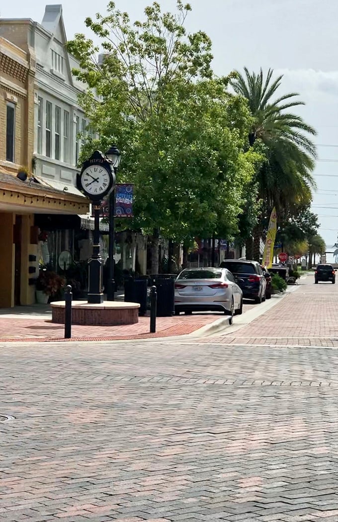 Downtown Eustis's brick-paved streets and vintage clock transport you to a time when "rushing" meant hurrying to catch the ice cream truck.