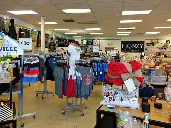 Racks of colorful clothing await at prices that make you wonder if someone misplaced a decimal point. That's outlet magic for you!