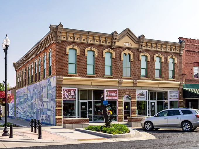 Charlie's corner building stands as proudly as your uncle after fixing something without YouTube's help&mdash;a testament to architectural perseverance.
