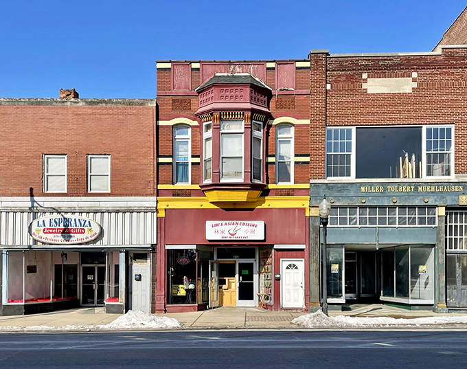 Downtown Logansport's historic architecture tells stories of railroad prosperity, with limestone details that would cost a fortune to replicate today.