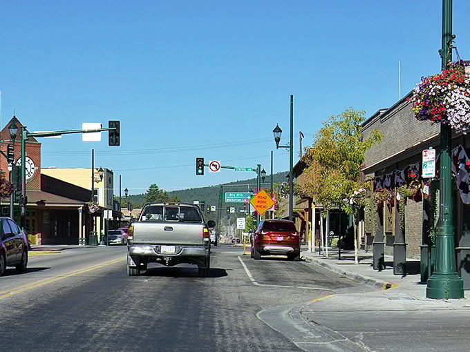 Strolling Central Avenue feels like walking through a living postcard, complete with mountain backdrop and that unmistakable Montana blue sky overhead.