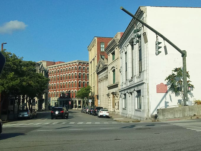 Historic downtown Norwich, where architectural gems stand tall like they're posing for their yearbook photos.