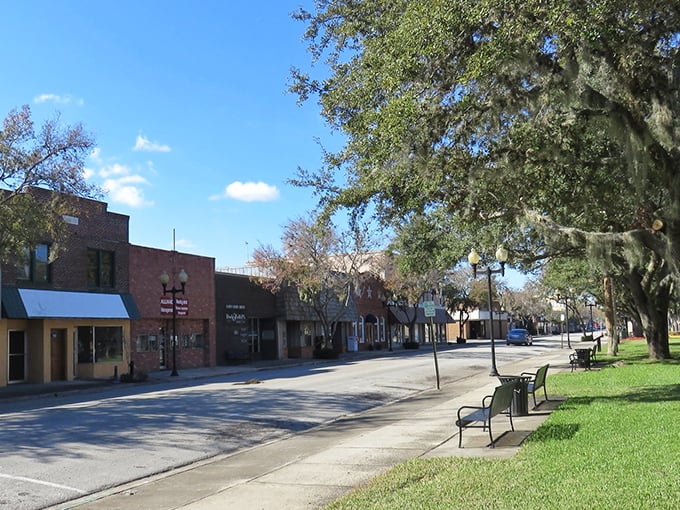 Brick storefronts line Palatka's main thoroughfare, standing shoulder to shoulder like old friends who've weathered decades of Florida summers together.
