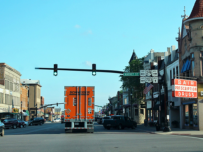 Market Street showcases Celina's architectural heritage, with buildings that have witnessed generations of local stories unfold beneath their ornate cornices.