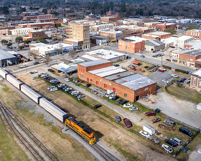 From above, Dublin looks like a model train set that somehow came to life and started serving sweet tea.