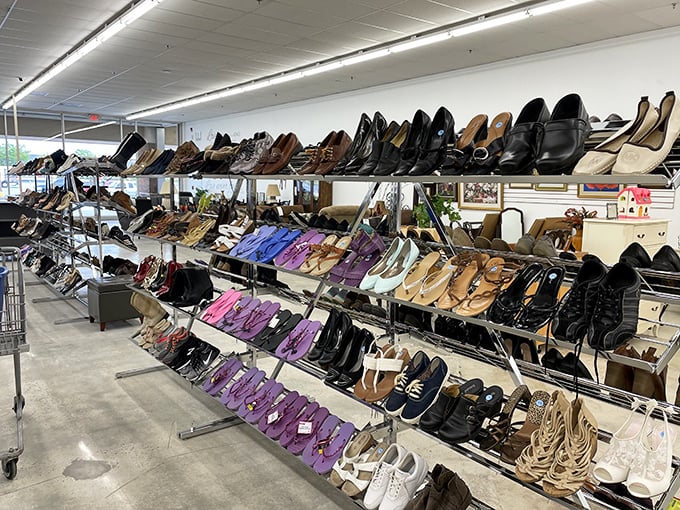 Shoe heaven exists, and it's meticulously organized! From professional pumps to weekend loafers, your next favorite pair is hiding in plain sight.