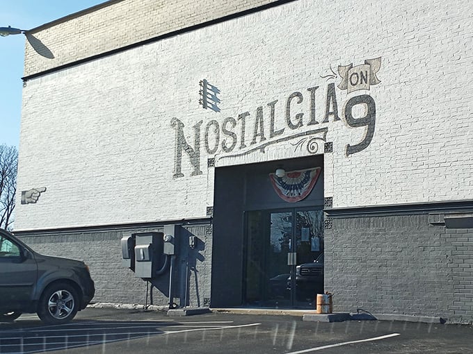 "NOSTALGIA ON 9" emblazoned on the exterior wall isn't just signage&mdash;it's truth in advertising for this temple of treasures from decades past.