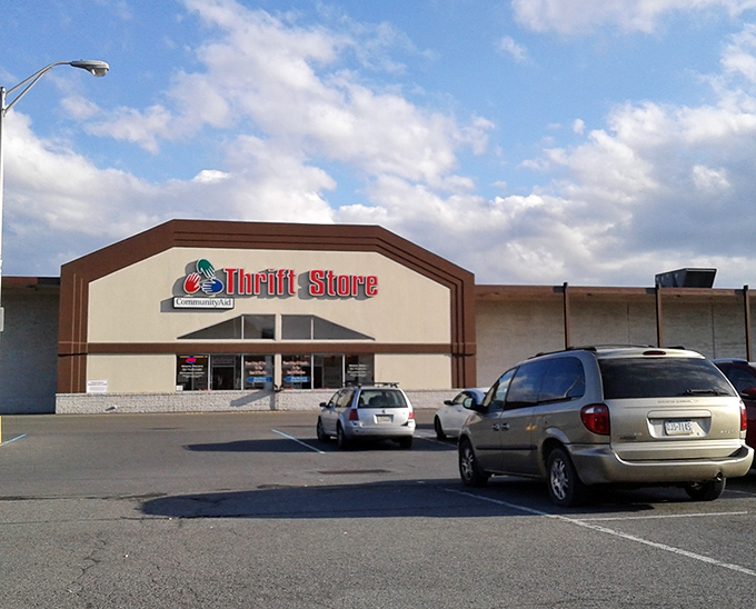 Approaching this thrift mecca feels like discovering a retail oasis. The parking lot fills early with dedicated treasure hunters.