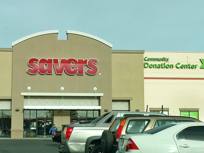 Under New Mexico's brilliant blue sky, Savers stands ready for another day of turning one person's castoffs into another's discoveries.