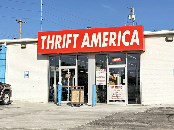 No fancy frills needed when what's inside is the real star. This entrance has welcomed countless Nebraskans seeking secondhand gold.