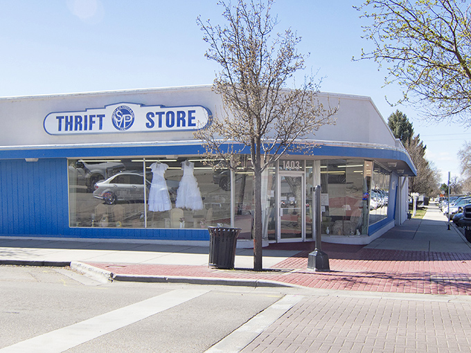 Like a beacon of bargain possibilities, the distinctive storefront stands ready to transform your $45 into an expedition of unexpected discoveries.