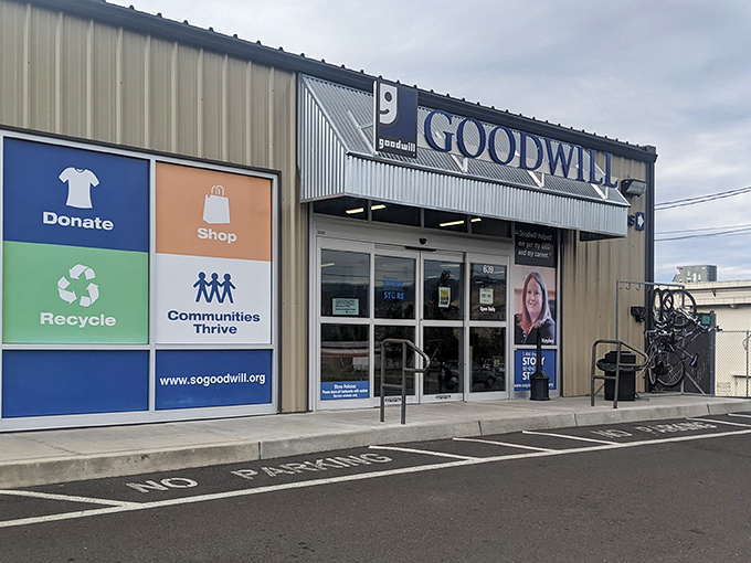 Rack after glorious rack of potential wardrobe upgrades await. That vintage leather jacket you've been dreaming about? It's probably hiding somewhere in this sea of possibilities.