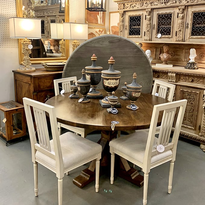 That dining set looks ready to host Sunday dinner for the Crawleys &ndash; pass the biscuits and family drama.