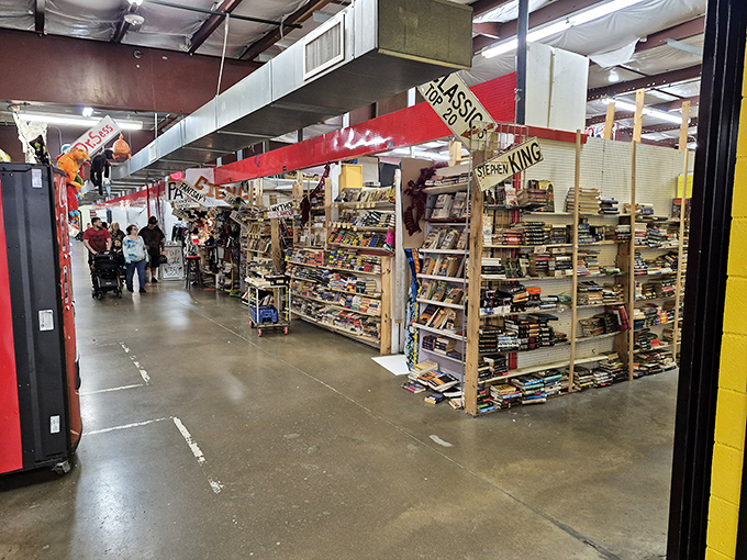 Book lovers, prepare to lose track of time! This vendor's meticulously organized shelves house everything from paperback thrillers to leather-bound classics.