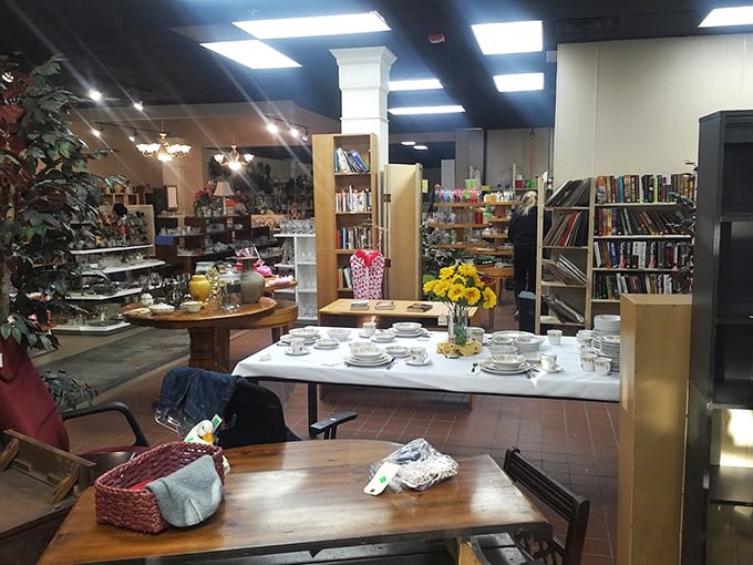 Inside awaits a wonderland of organized chaos&mdash;china sets and yellow flowers creating an atmosphere that's part garage sale, part museum of everyday Americana.