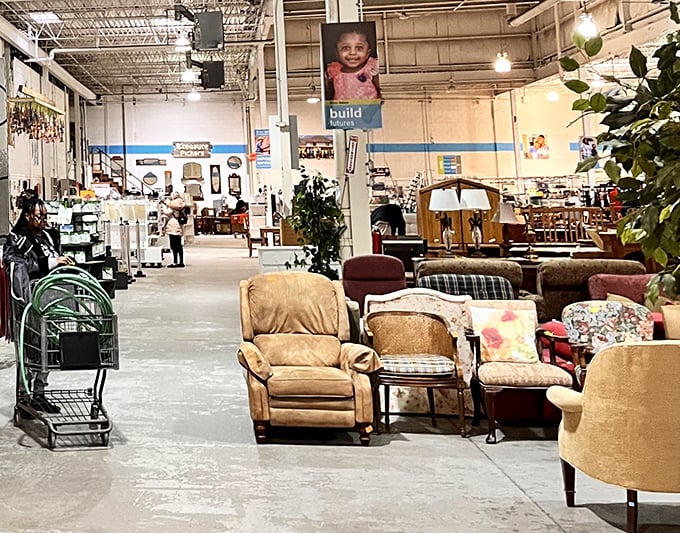 Welcome to the airplane hangar of home goods, where every aisle promises adventure and your credit card stays surprisingly calm.