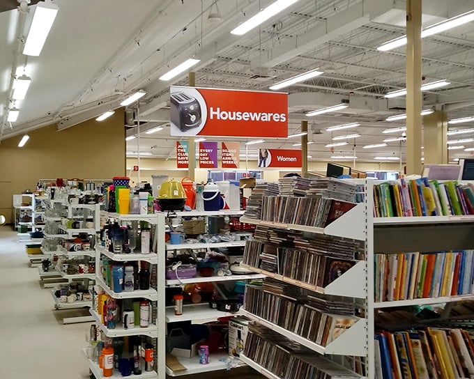 The housewares section beckons with promises of kitchen gadgets you never knew you needed. That toaster might have made someone else's toast, but now it could make yours!