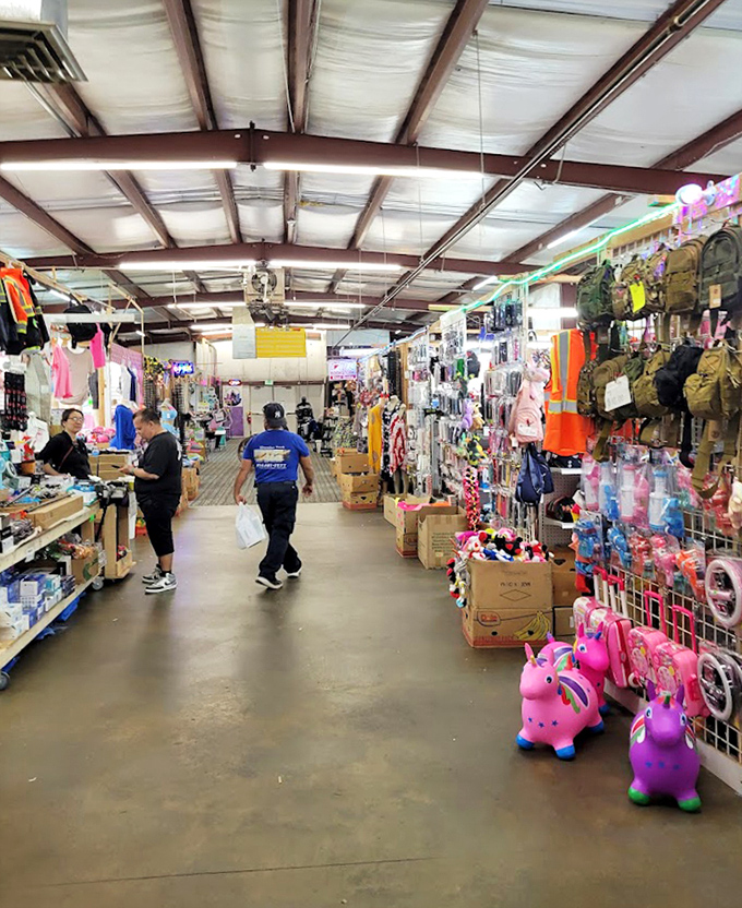Long corridors of possibility stretch before you. Each booth is its own universe of curiosities, beckoning with the promise of discovery.
