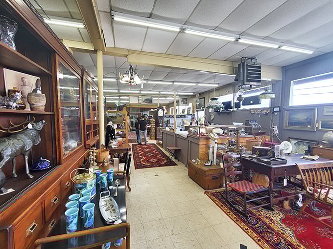 Step inside and time travel begins immediately. The organized chaos of history beckons you deeper into this labyrinth of memories.