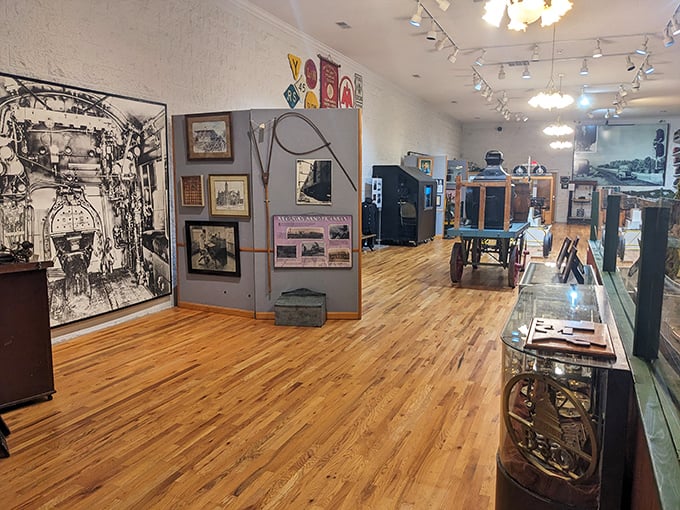 Walking through the museum's exhibit hall feels like stepping into America's railway attic, where every artifact whispers tales of the golden age of train travel.