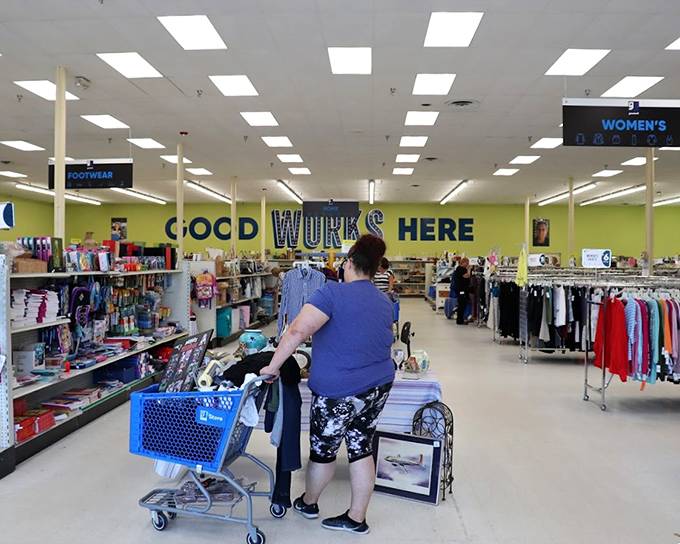 Inside, the spacious layout reveals a retail wonderland where "Good Works Here" isn't just a slogan&mdash;it's a mission.