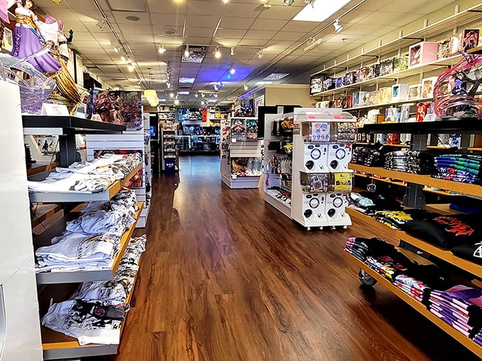 A treasure trove of fandom delights awaits collectors. This store's well-organized displays make hunting for your next obsession surprisingly manageable.