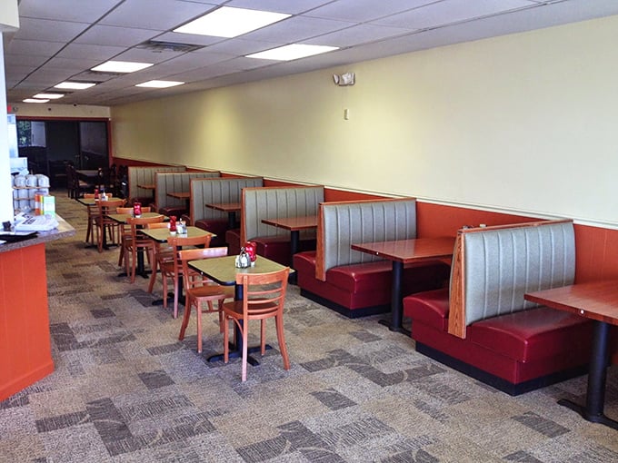 Classic diner booths where countless conversations have unfolded over coffee and eggs&mdash;these vinyl-upholstered seats have supported Columbia's hungry masses for generations. 