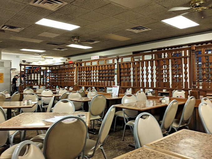 Inside Tommy's, time stands still. The wood-paneled dividers and simple chairs have witnessed decades of pizza-fueled conversations.