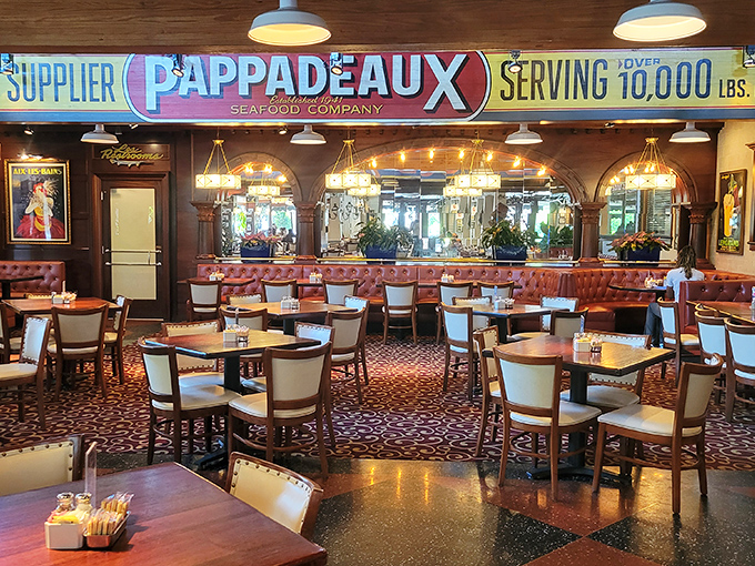 Step into a New Orleans fantasy where burgundy booths and vintage-inspired d&eacute;cor transport you straight to the French Quarter, no passport required.