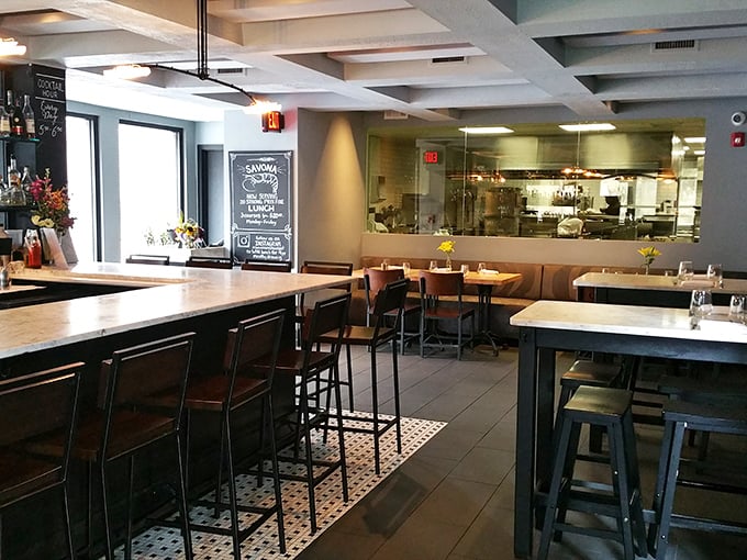 The bar area strikes that perfect balance&mdash;sophisticated enough for a celebration, comfortable enough that you'll want to become a regular.