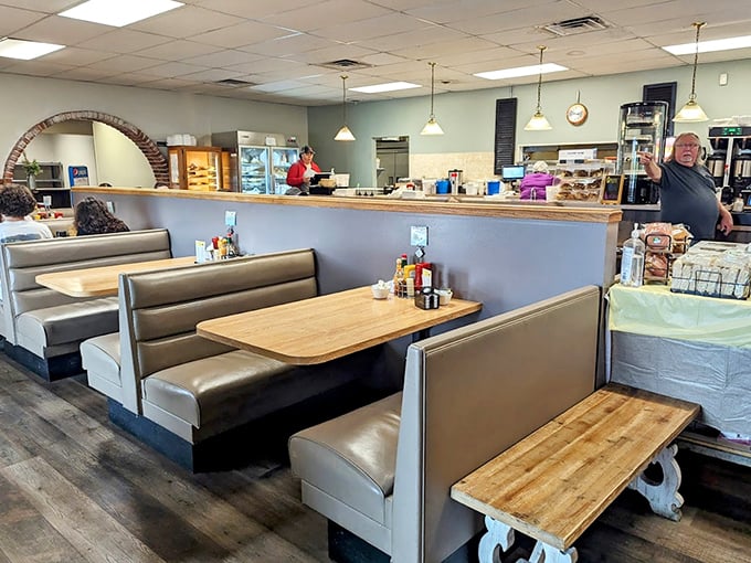 A glimpse inside reveals the perfect balance of comfort and charm &ndash; those booths have witnessed countless Nebraska conversations and coffee refills.