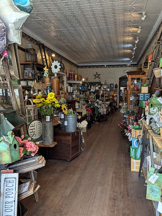 Step inside and the pressed tin ceiling watches over a carefully curated wonderland where every aisle promises its own adventure.