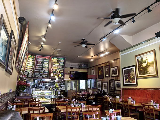 The interior strikes that perfect balance &ndash; cozy enough for comfort, spacious enough that you won't accidentally dip your sleeve in your neighbor's coffee.