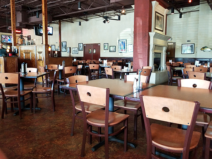Inside, wooden chairs and warm lighting create the perfect backdrop for memorable meals. This isn't trendy minimalism&mdash;it's timeless hospitality at its finest.