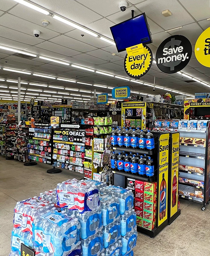 Treasure hunt central! Every aisle offers a new opportunity to discover that rare combination of name brands and bargains that makes bargain hunters' hearts skip a beat.