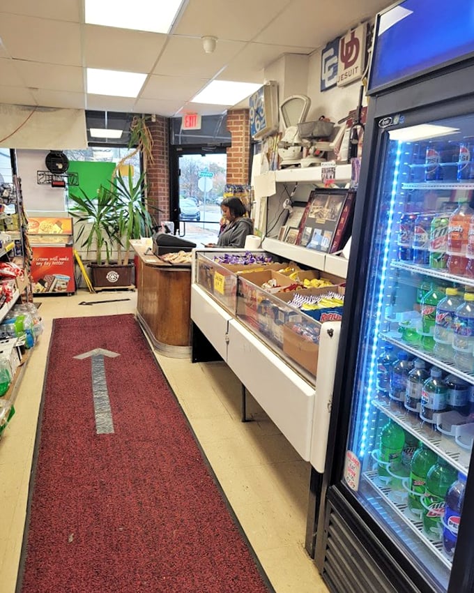 That red arrow on the floor isn't just decoration—it's pointing you toward sandwich nirvana.