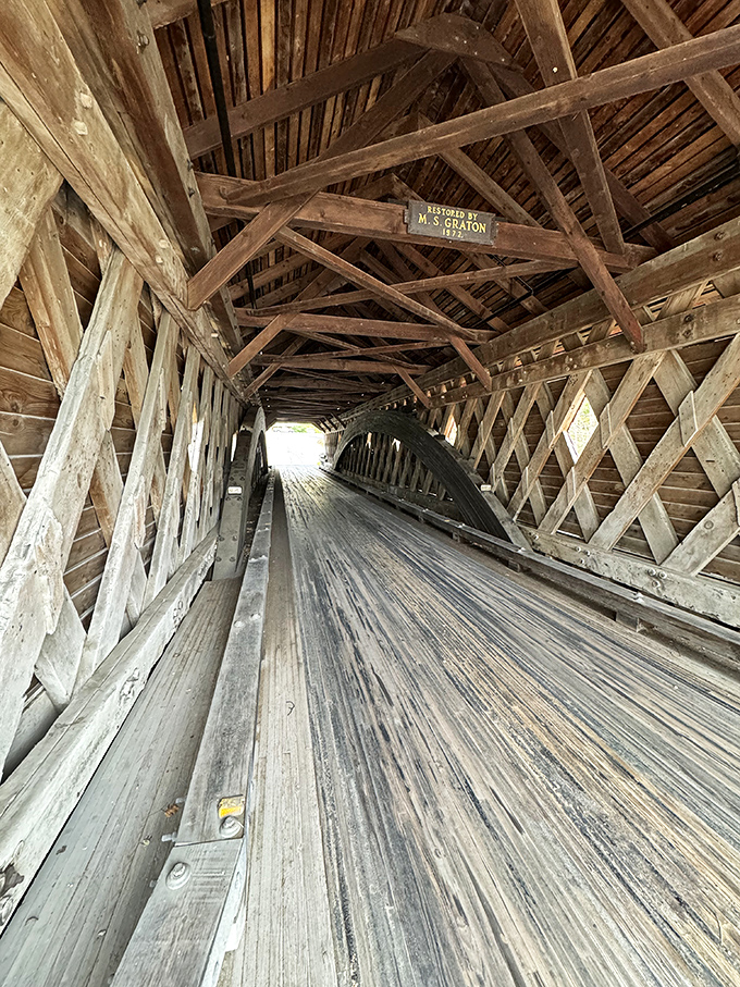 Step inside and you're transported to another era. The intricate wooden lattice work overhead tells stories of craftsmanship that modern builders still admire.
