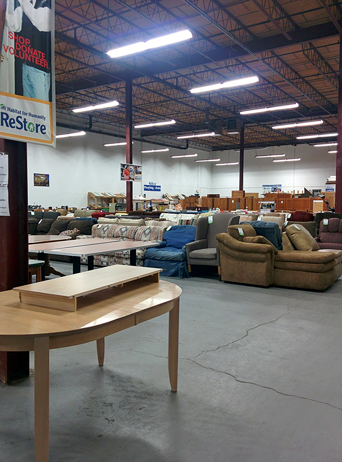 Step inside and the bargain hunting safari begins. This retail wilderness has everything from sofas to sinks.