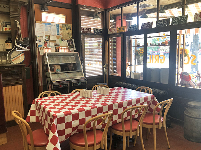 Step inside and time travel becomes the daily special. Those red checkered tablecloths aren't trying to be retro&mdash;they simply never left the 1950s.