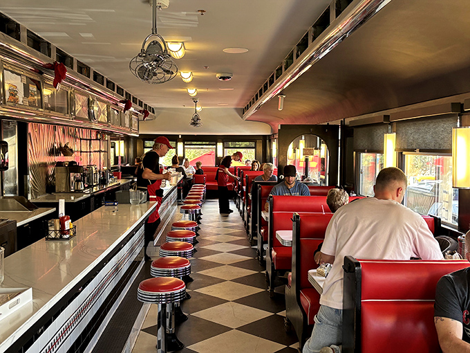 Step inside and time travel back to when conversations happened face-to-face and booths were upholstered in red vinyl that could survive nuclear winter.