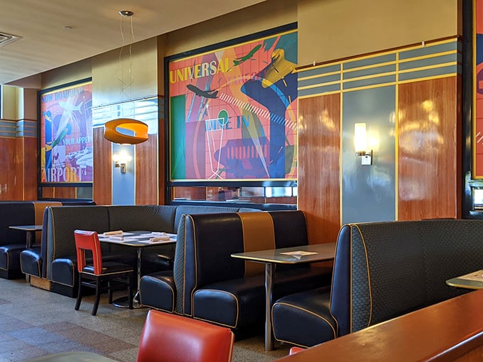 Step inside and you're transported to a retro-modern wonderland where the booths invite long conversations and the decor whispers, "Stay awhile."