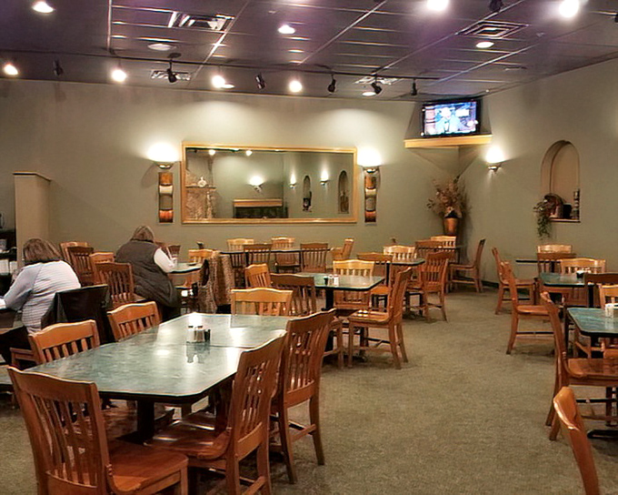 The dining room strikes that perfect balance between "nice enough for date night" and "comfortable enough to wear your good jeans."