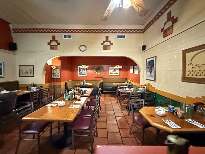 Step inside and find colorful booths, Southwest charm, and terra cotta floors that welcome hungry souls daily.