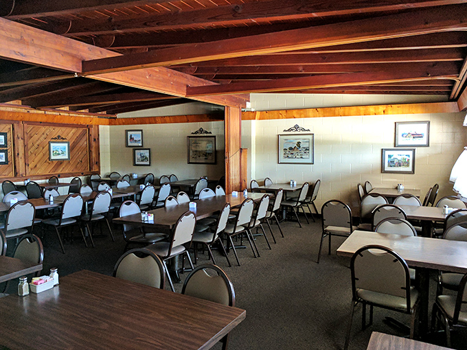 Simple tables, wooden beams, and decades of satisfied diners. The dining room at Jocko's feels like stepping into a time machine where food matters more than decor.