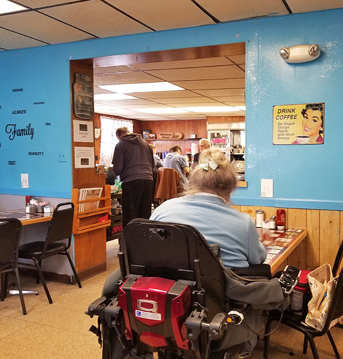 Inside, the blue walls adorned with words like "Family" and "Trust" aren't corporate values&mdash;they're the genuine philosophy of this beloved local institution.