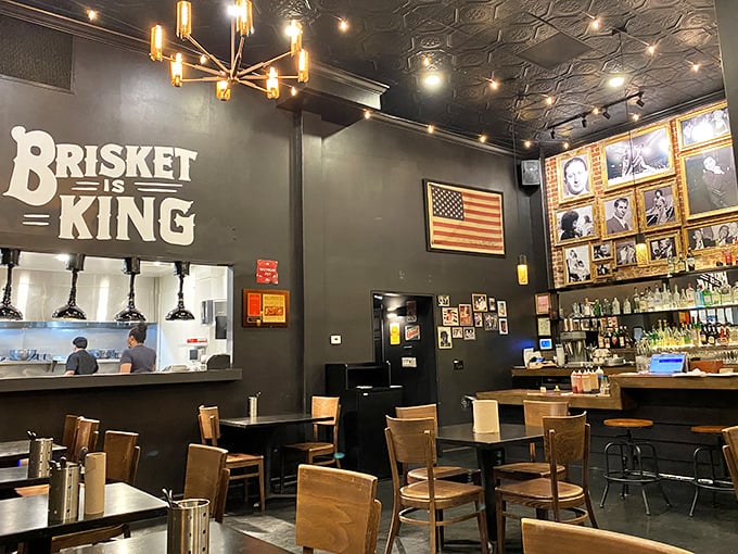 Brisket is King isn't just wall decor&mdash;it's the restaurant's constitution, bill of rights, and declaration of independence all in one.