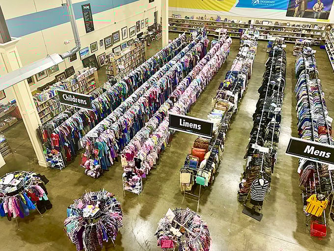 Behold the mothership of organized thrifting &ndash; rows stretching endlessly like a discount department store's cooler cousin.