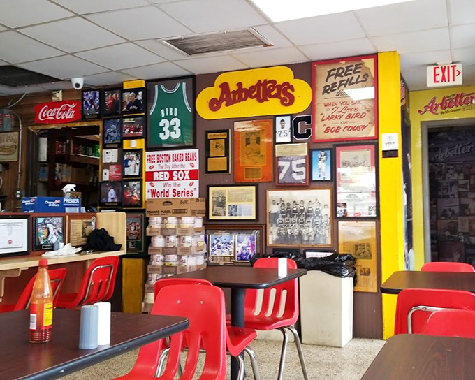 Sports memorabilia and hot dogs &ndash; it's like someone designed the perfect American comfort zone with extra mustard.